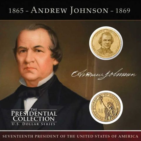 Andrew Johnson Dollar Coin | Presidential | Coins of America